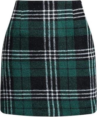 Generic Jupe courte d&eacute;contract&eacute;e pour femme - Taille haute - Motif floral - Jupe dhiver - Robe d&eacute;t&eacute; boh&egrave;me - Robe ample - Essentiels de vacances pour femme, V