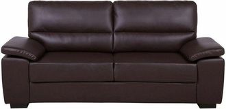 Beliani Beliani - Sofa Braun Kunstleder 3-Sitzer Zeitgen&ouml;ssisch Wohnzimmer