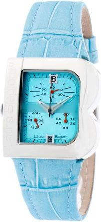 Laura Biagiotti Femme, Accessoires, Bleu, Taille: ONE Size Montre Habill&eacute;e en Cuir