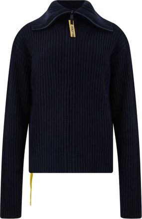 Fendi Rippstrick-Wollcardigan - - Sweatshirts & Hoodies - Herren - Schwarzk - M