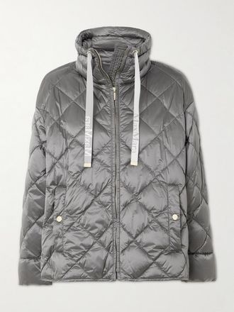 Max Mara The Cube Daunenjacke Aus Gestepptem Shell - Grau