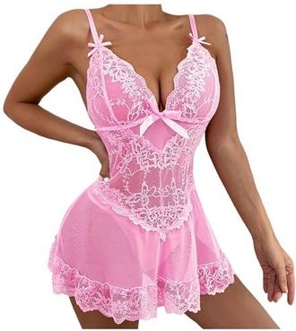 Generic QJDFLL Lingerie Effet Mouille Femmes Nouvelle Collection Bordure Commerce ext&eacute;rieur Grande Taille Maille Dentelle sous v&ecirc;tements Sexy s&eacute;duisants Habit