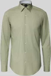 HUGO BOSS Regular Fit Businesshemd aus Baumwoll-Elasthan-Mix