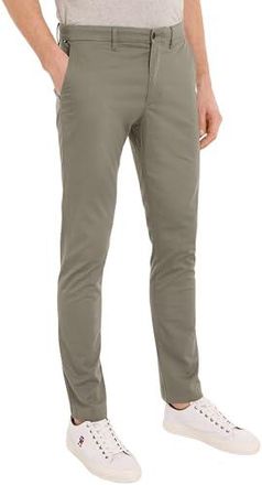 Tommy Hilfiger Chino Homme Chino Bleecker Printed Structure Slim Fit, Gris (Hydrogen Grey), 30W/28L