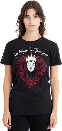 Disney Damen The Evil Queen Valentines Day True Love Ladies Shirt, Black, Schwarz, M EU