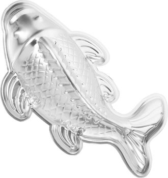 Cabilock 3D Koi Fischform Aluminium Backform, Diy Kuchenform FüR Schokolade, Gelee, Pudding, 25x14x5.5 Cm, Ideal FüR Familienfeiern Und Geburtstagsfeiern