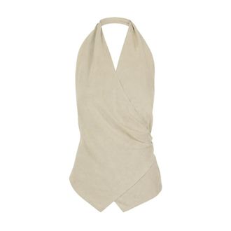 Cortana Sof&iacute;a Top - Femme - Tops - Beige - Taille: 36 FR