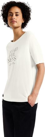 Street One Wording Print Shirt Off White 36