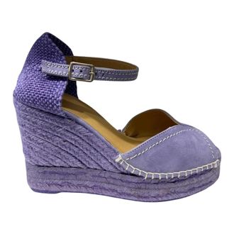 Castaner Lavendel Keil Espadrilles mit Cut-out - - Shoes - Damen - Lila - 41 EU