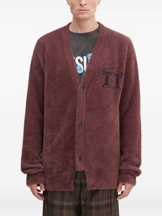 Aries cardigan en maille chenille - Marron