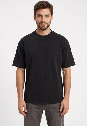 Boss Orange by Hugo Boss T-Shirt BOSS ORANGE Te Dye, Herren, Gr. XXL, schwarz (schwarz001), Single Jersey, Obermaterial: 100% Baumwolle, unifarben, relaxed fit normal, Rundhal