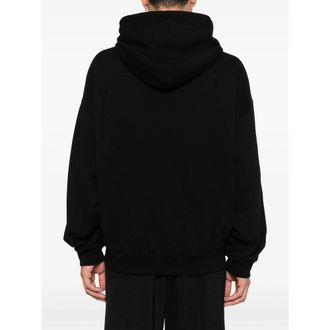 Cole Buxton Logo-Embroidered Hoodie - Black