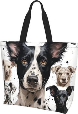 Generic Chiot Sac Fourre-Tout D&eacute;contract&eacute; Tote Bag L&eacute;ger Sac A Main Femmes Pour Plage Gym Quotidienne