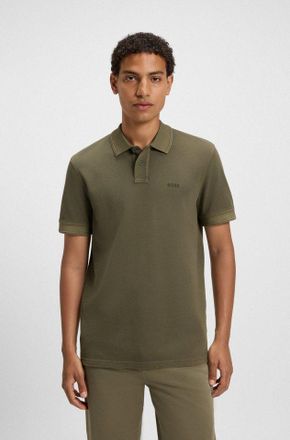 HUGO BOSS Poloshirt Prime Regular Fit Cotton Pique Polo aus 100% Baumwolle