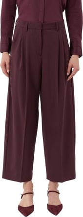 Comma Cropped Bundfaltenhose mit Eingrifftaschen