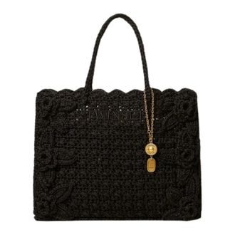 Twinset Bohemienne Crochet Shopper - - Bags - Damen - Schwarzk - ONE SIZE