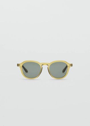 Mango Lunettes de soleil monture semi-transparente kaki - Homme - Taille unique - MANGO MAN