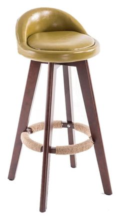 Generic Hoher Barhocker aus Massivholz, moderner minimalistischer Barhocker, skandinavischer Barhocker mit bequemer R&uuml;ckenlehne / 37 x 37 x 73 cm