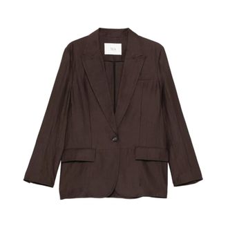 Tela Strukturierter Blazer - - Jackets - Damen - Braun - S