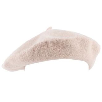 Hat To Socks B&eacute;ret Fran&ccedil;ais en Laine M&eacute;lang&eacute;e &agrave; Couleurs Unies, pour Les Femmes et Les Hommes (Beige)