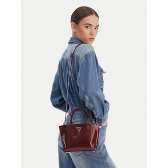 Guess Handtasche Guess Arnela Mini HWNY94 96750 Dunkelrot