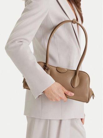 Calvin Klein Handtasche Emblem Trio Shoulder Bag LV04F3369G Beige