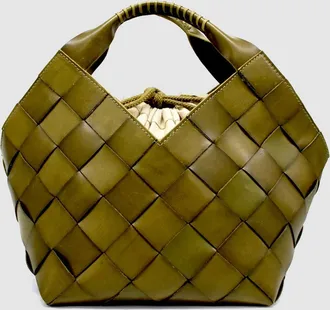 Dragon Diffusion Sac Botteghe Cuir Kaki