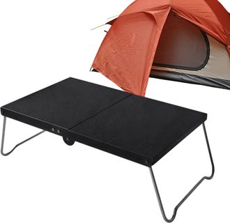 Generico Kleiner Tisch für den Außenbereich, Campingzubehör, kompakte Struktur, Arbeitsfläche, stabile Basis, tragbare Konstruktion, Verwendung im Garten und Z