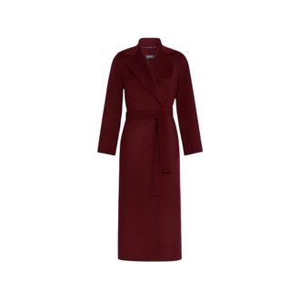 Max Mara Manteau en Laine Vierge - Femme - Manteaux - Rouge - Taille: 38 FR