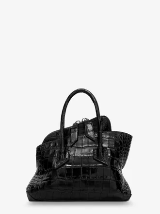 The Attico Womens Handbag La Passeggiata Mini Black Leather Handbags Hand Bags