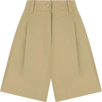 Max Mara Femme, Shorts, Beige, Taille: 36 FR Cotton Panama Bermuda Shorts