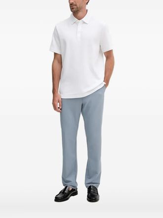 Michael Kors polo textur&eacute; &agrave; manches courtes - Blanc