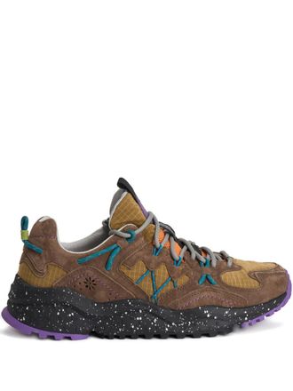 Flower Mountain baskets Yamabushi &agrave; empi&egrave;cements et lacets - Marron