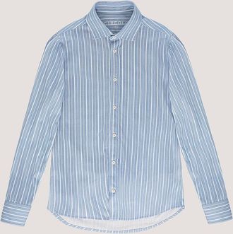 Circolo 1901 Popeline striped shirt, Hazy, XL, Man