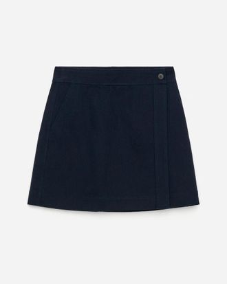 Arket Wickelrock Aus Baumwolle -Blau