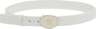Pinko Pinko, Femme, Accessoires, Blanc, Taille: M Round Enamel H2-8 Belt