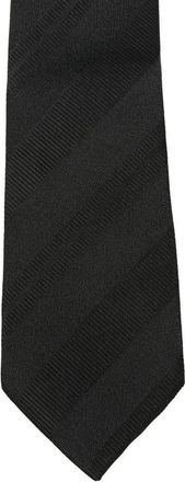 Tagliatore Silk with Tonal Diagonal Stripes Necktie - Black