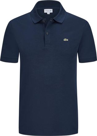 Lacoste Glattes Jersey-Poloshirt mit Krokodil-Aufn&auml;her, Regular Fit in