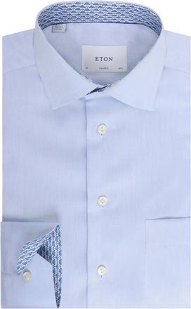 Eton Baumwollhemd mit Ausputz und Brusttasche, Classic Fit in