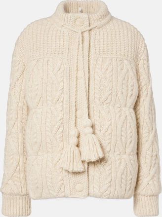 Moncler Daunenjacke Melgven aus einem Wollgemisch