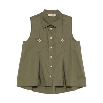 Twinset Damen, Blusen & Hemden, Gr&uuml;n, SGr&ouml;&szlig;e