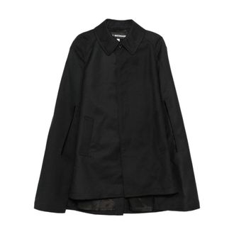 Junya Watanabe Gestreifte Cape-Bluse - - Jackets - Damen - Schwarzk - L