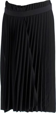 Balenciaga Black Pleated Asymmetric Skirt Size L