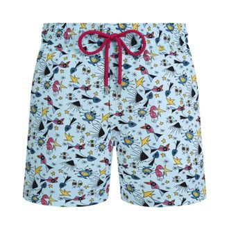 Vilebrequin Homme, Maillots de bain, Bleu, Taille: 2XL Short de bain stretch Aquatic Carnival