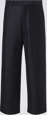 Christophe Lemaire Pantalon de costume en satin de coton
