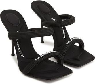 Alexander Wang Lederferse Sandalen - schwarz