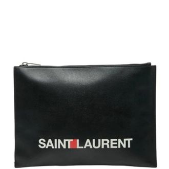 Saint Laurent Pochette en cuir doccasion - Femme - Pre-owned - Noir - Taille: ONE Size