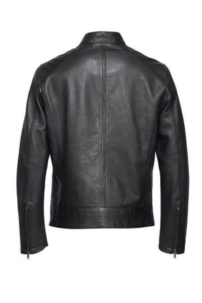 Bugatti Lederjacke BURUBIO (1-St) mit Rei&szlig;verschluss an den &Auml;rmeln