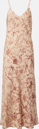 Loro Piana Midikleid Marian aus Seiden-Jacquard