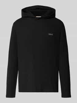 HUGO BOSS Relaxed Fit Sweatshirt aus Baumwoll-Mix Modell Waffle LS